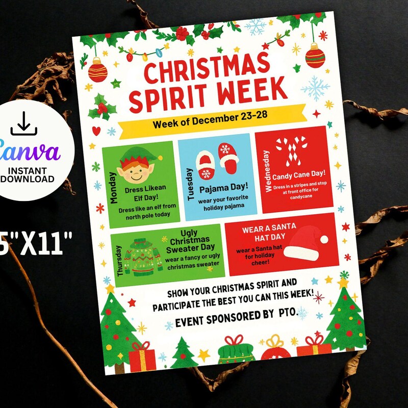 Grinch Christmas Spirit Week - Etsy