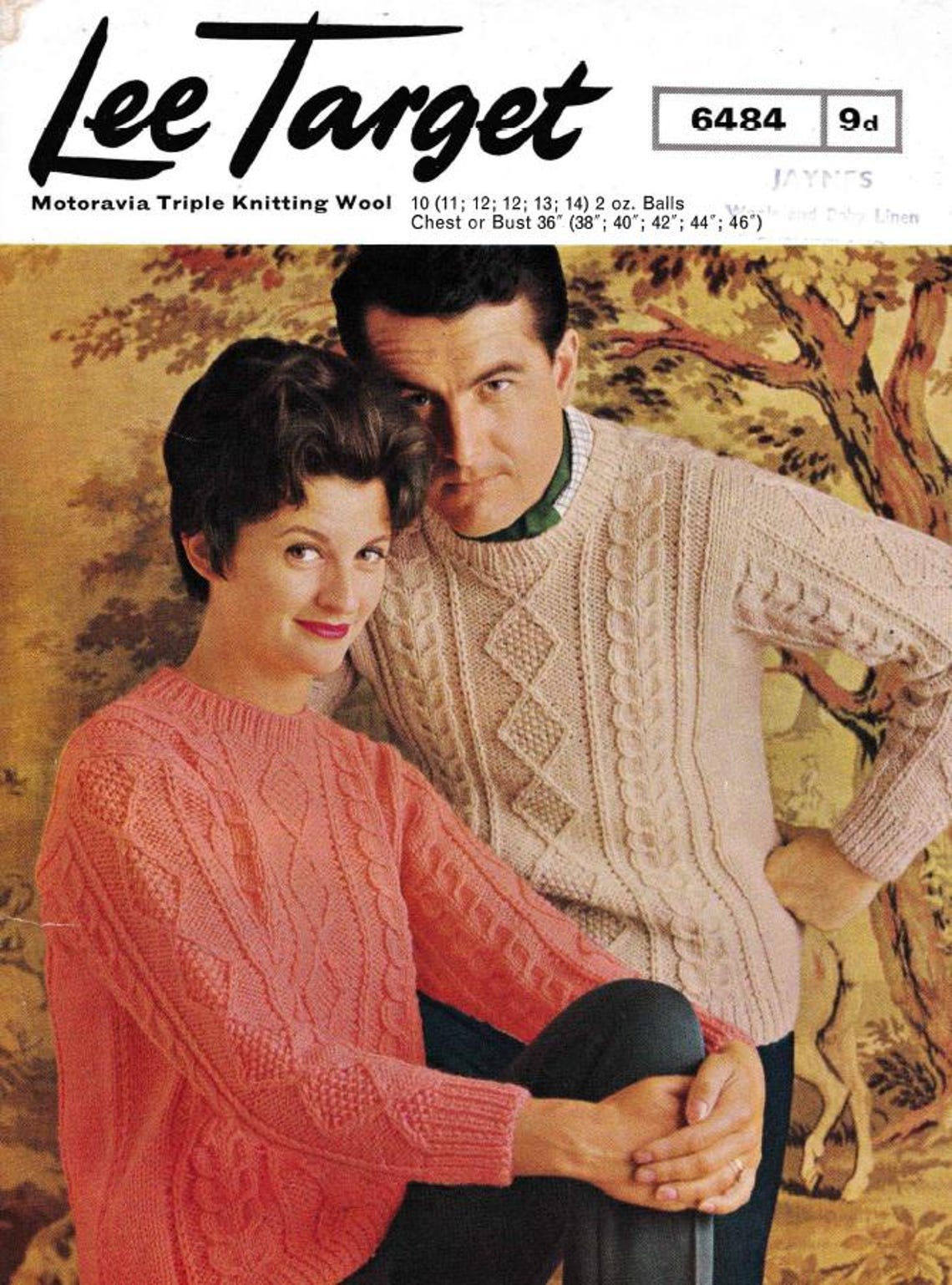 Vintage Arran Sweater Knitting Pattern: Textured Cable Design (36-46 ...