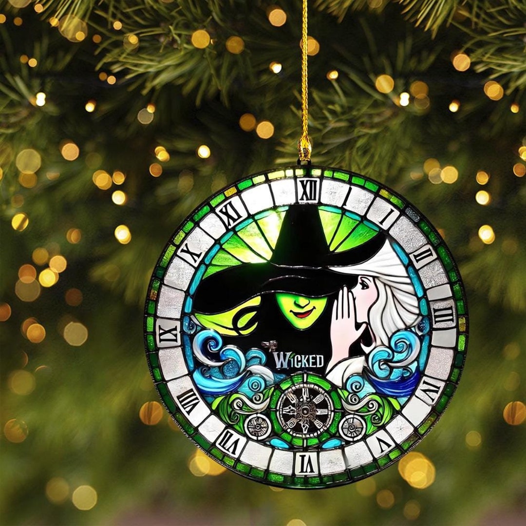 Elphaba and Glinda Acrylic Ornament,witches of Oz Ornament,wicked ...