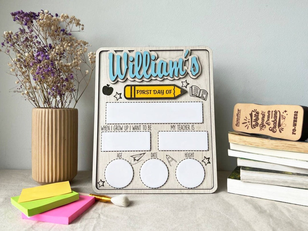 First Day of School Sign, Back to School Sign,personalized School Sign ...