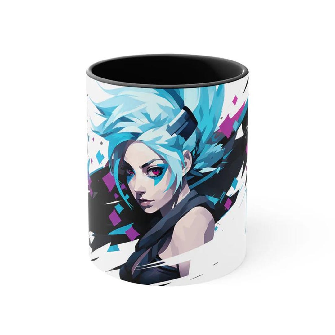 Arcane Jinx Mug, Arcane Jinx Graffiti Art Mug for Arcane Fans, Jinx ...