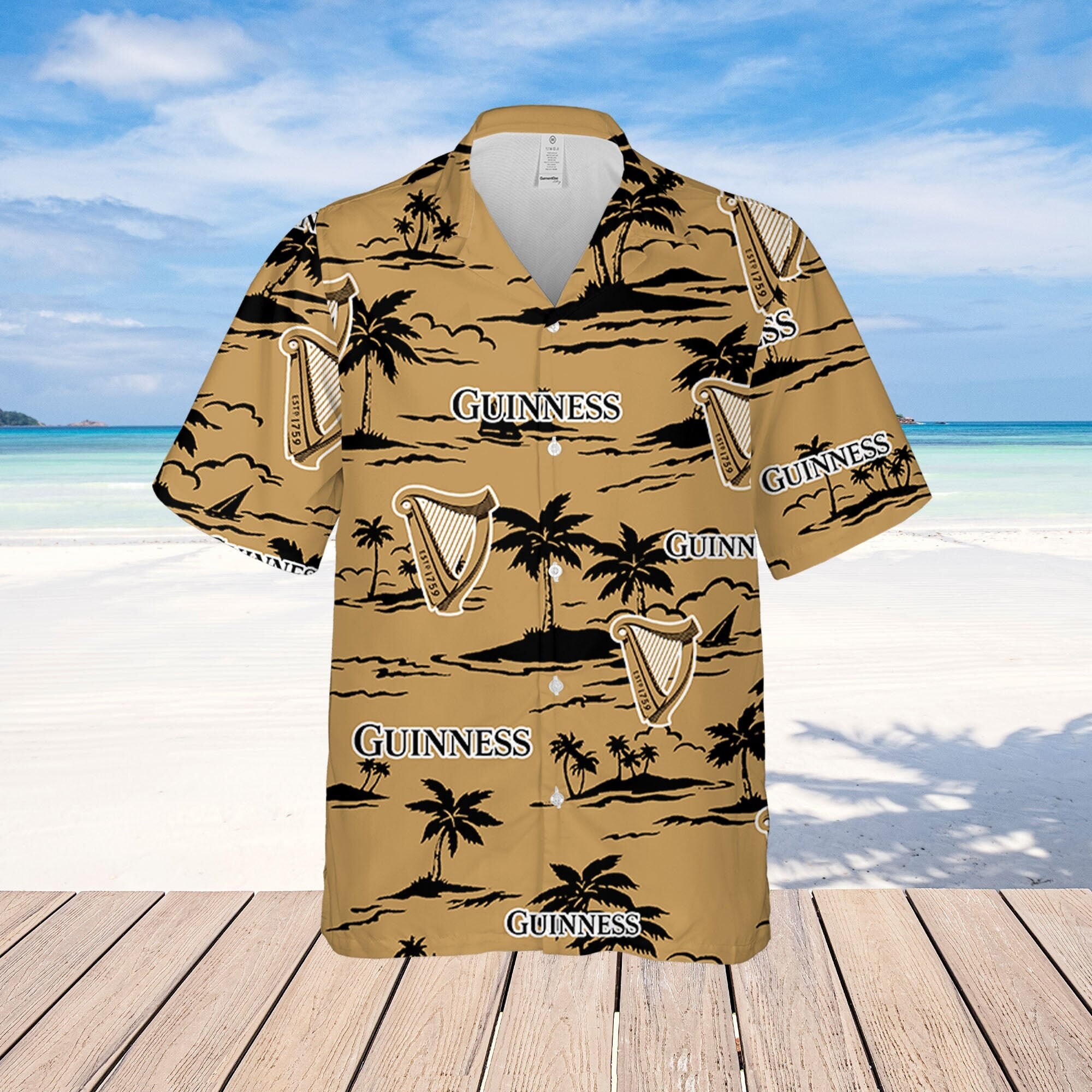 Guinness Hawaiian Beach Pattern Shirt, Hawaii Beer Shirt, Guinness ...