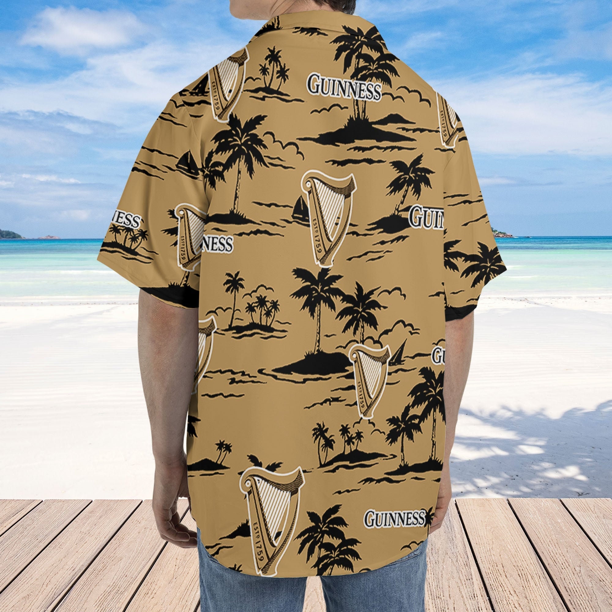 Guinness Hawaiian Beach Pattern Shirt, Hawaii Beer Shirt, Guinness ...
