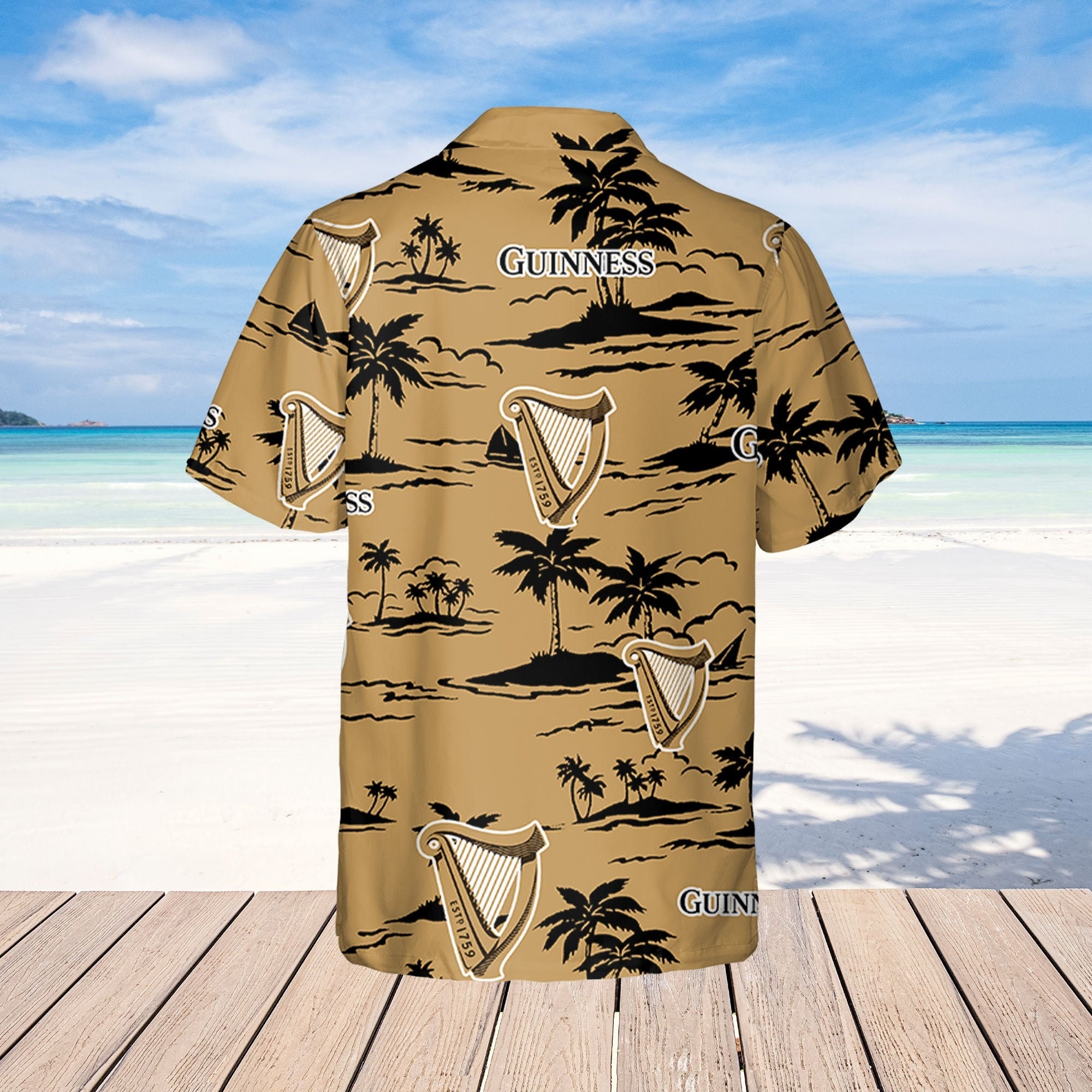 Guinness Hawaiian Beach Pattern Shirt, Hawaii Beer Shirt, Guinness ...