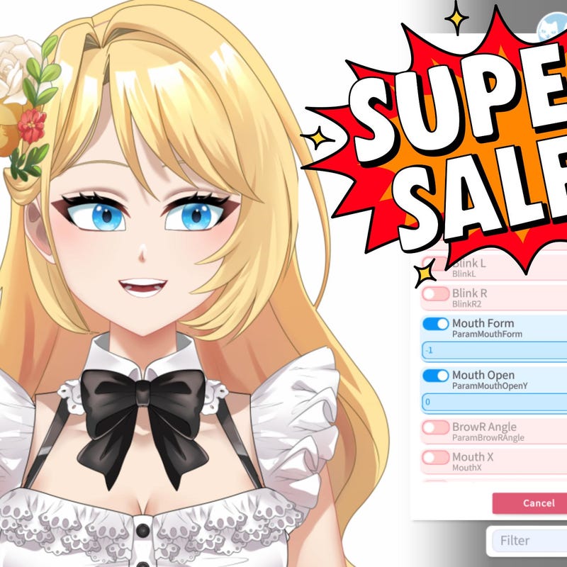 Live2d Model Premade - Etsy