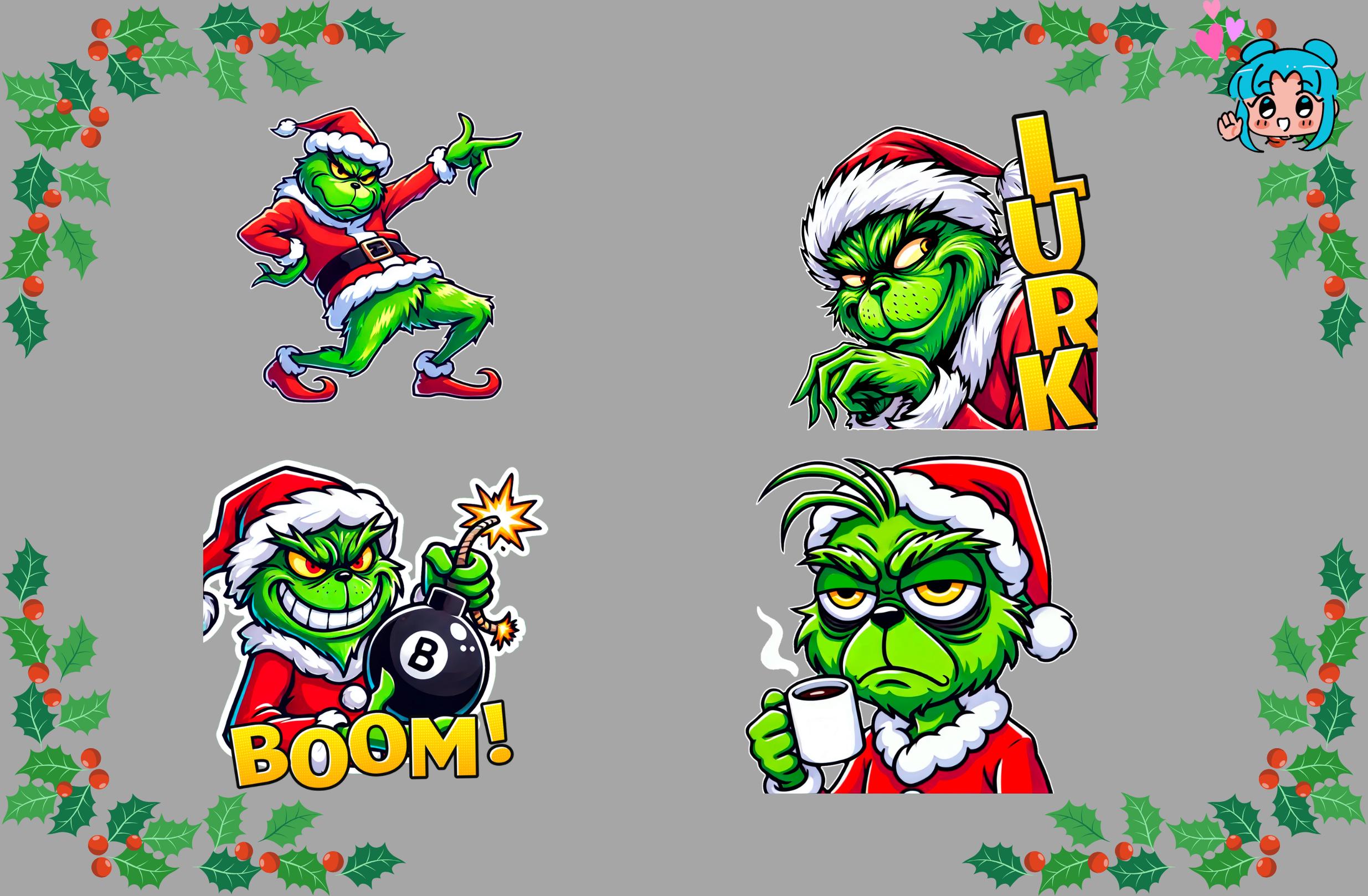 20 Grinch Emotes for Twitch | Christmas Emotes | Twitch Emotes ...