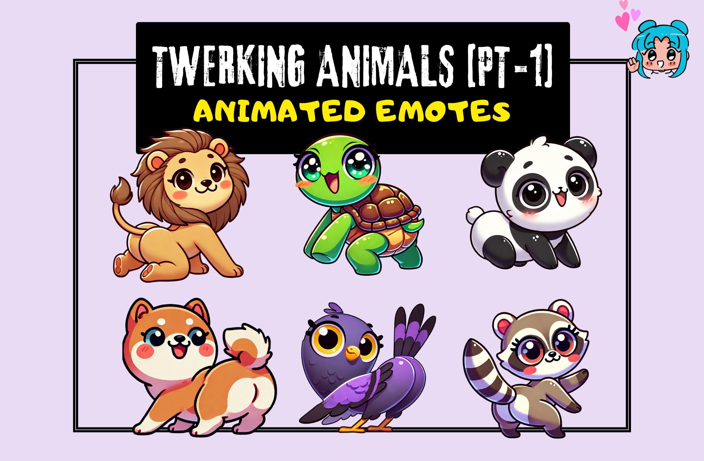 10 Animated Twerk Emotes | Twitch Emotes Animated | Animated Emotes ...