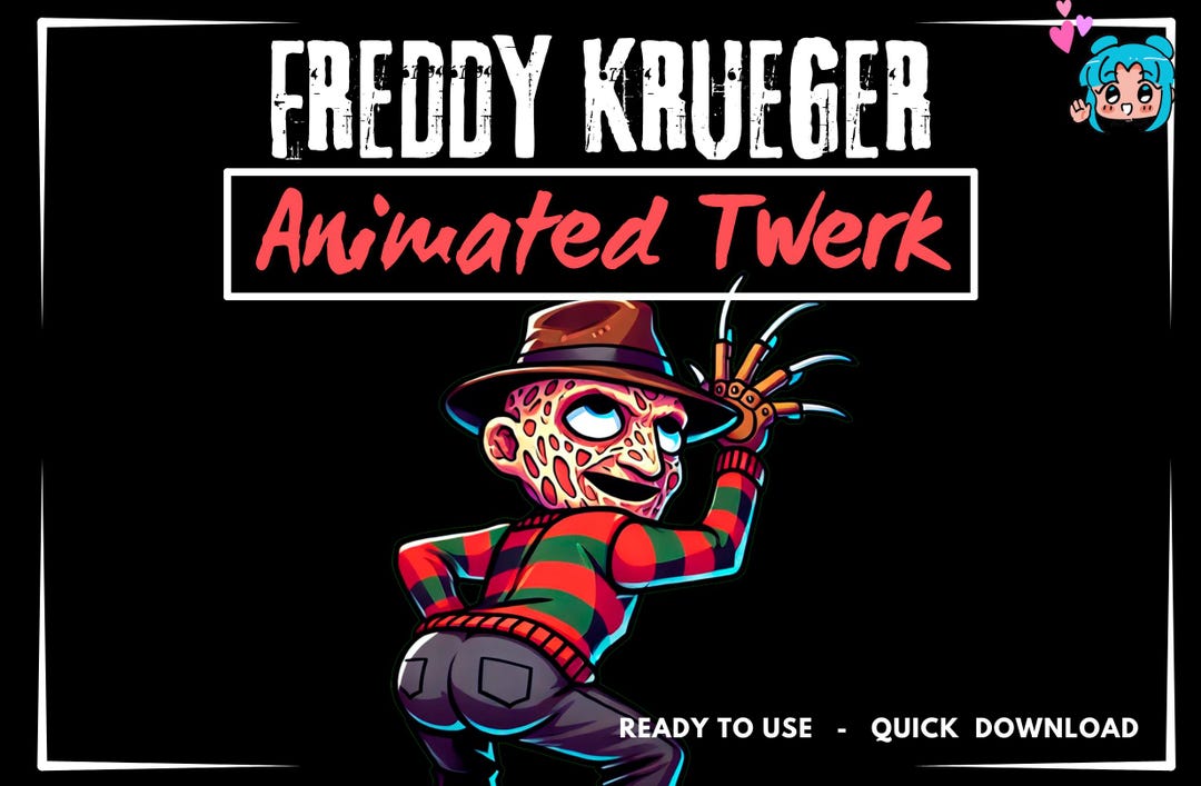 Freddy Krueger Animated Twerk Emote | Twitch Emotes | Emotes Twerk ...