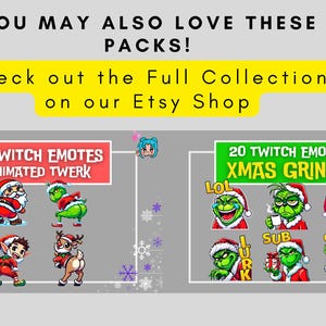 10 Grinch Emotes Animated | Christmas Emotes Twitch | Christmas Emotes ...