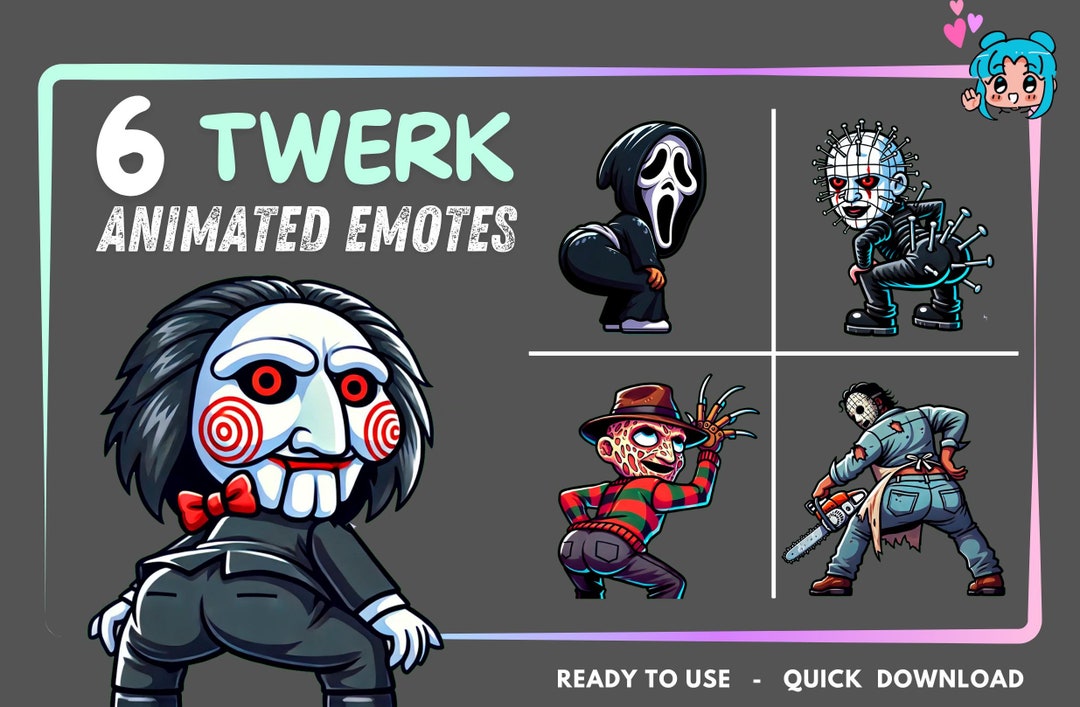 6 Animated Emotes | Twitch Emotes | Twerk Emotes | Animated Emotes ...