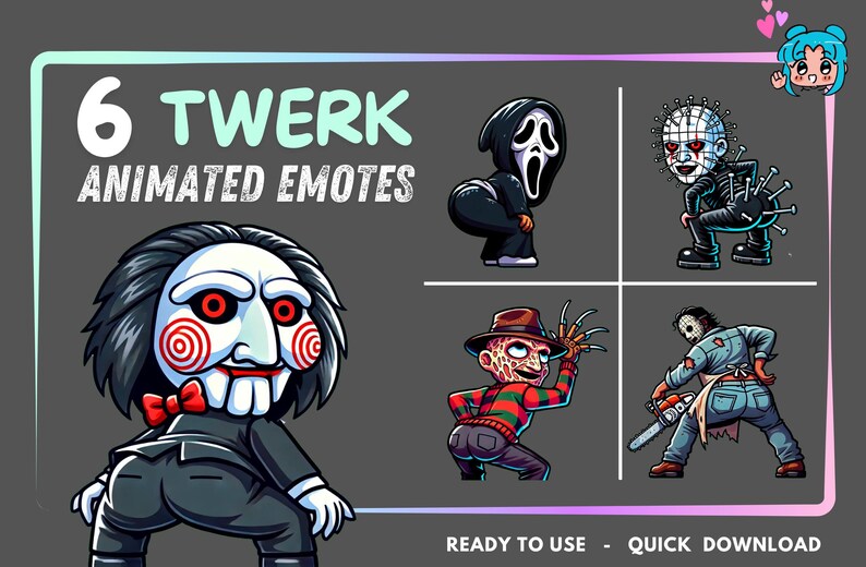 6 Animated Emotes | Twitch Emotes | Twerk Emotes | Animated Emotes ...
