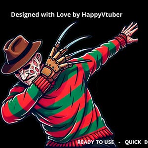 Freddy Krueger Animated Twitch Emotes | Dab Emotes | Animated Halloween ...