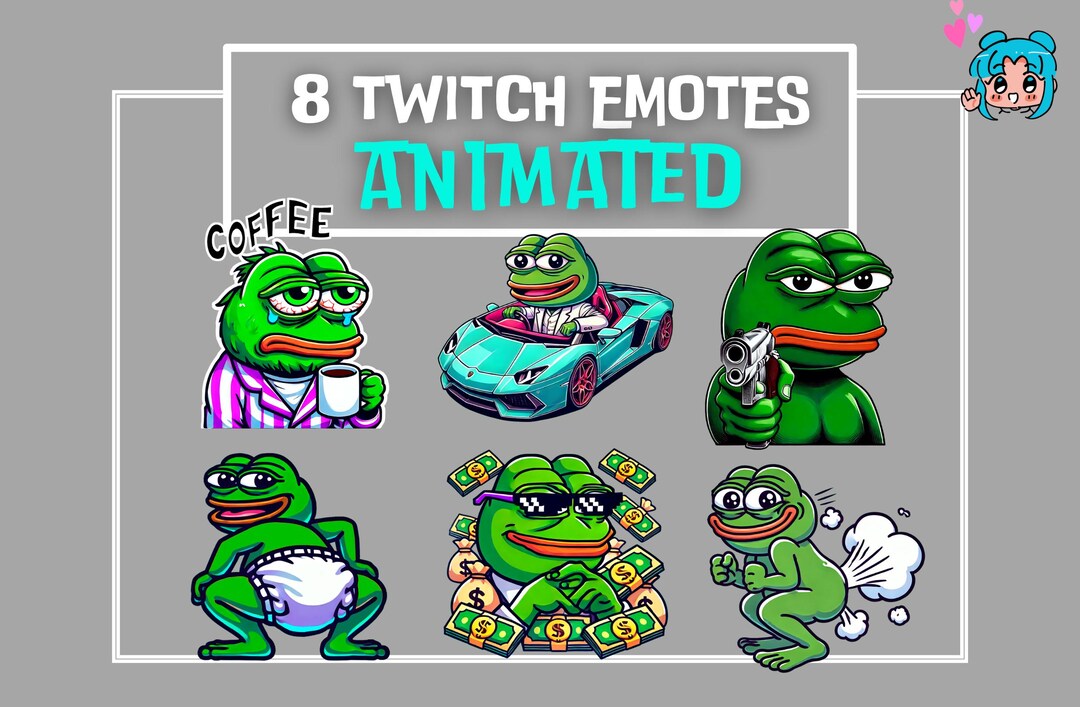8 Funny Animated Emotes | Twitch Emotes | Emotes Twerk | Animated ...