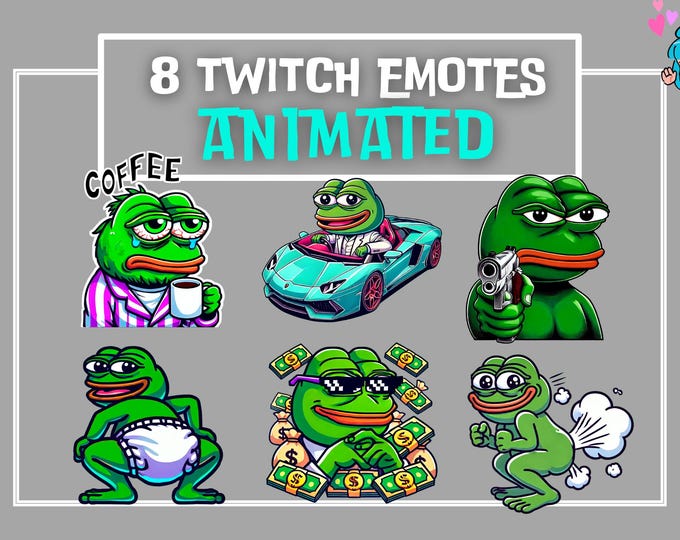 8 Funny Animated Emotes | Twitch Emotes | Emotes Twerk | Animated ...