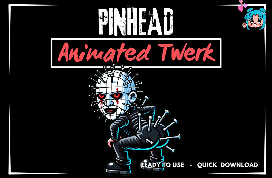 Pinhead Animated Twerk Emote | Twitch Emotes | Emotes Twerk | Animated ...