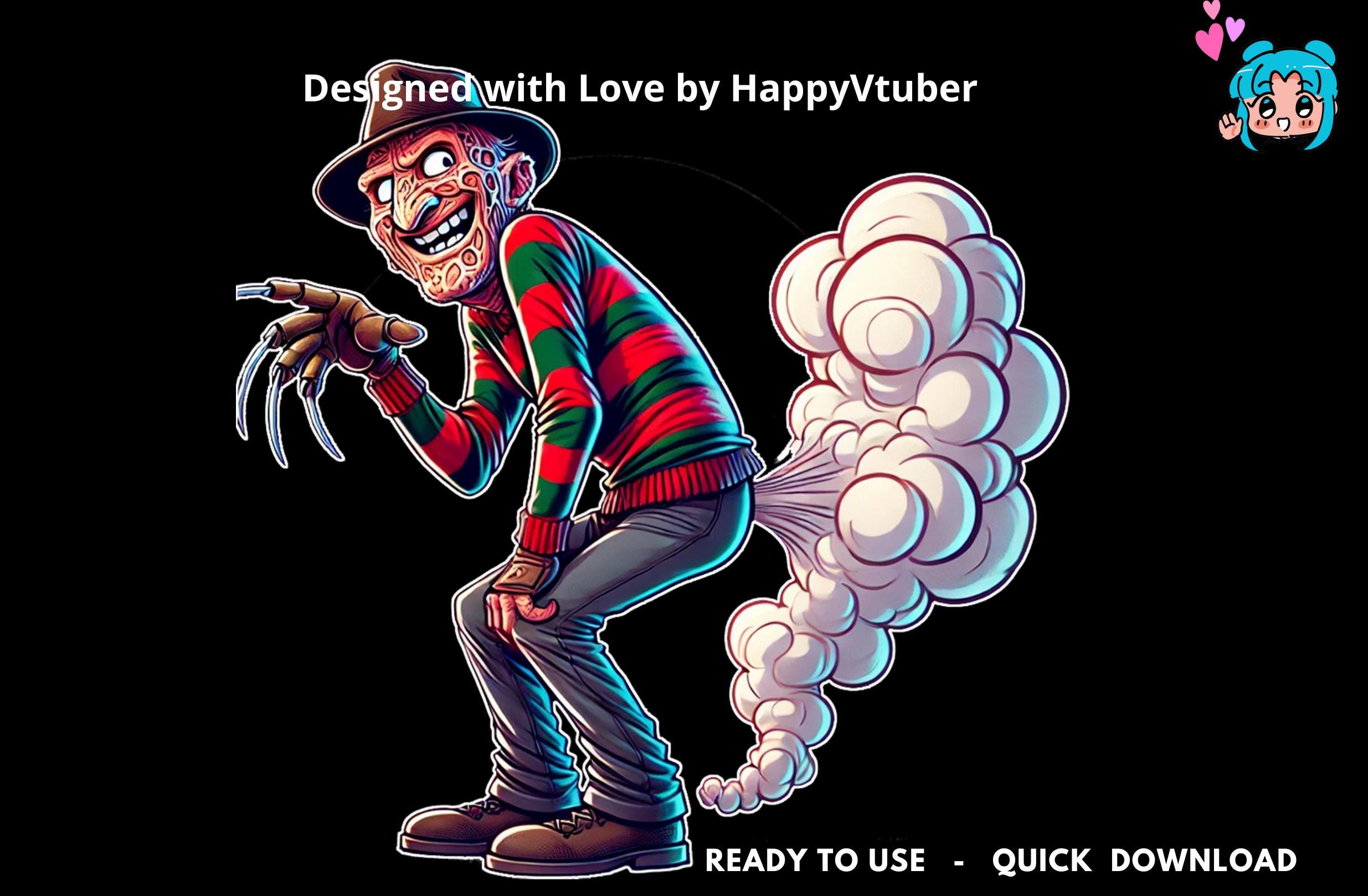 Freddy Krueger Animated Fart Emote | Twitch Emotes | Funny Emotes ...