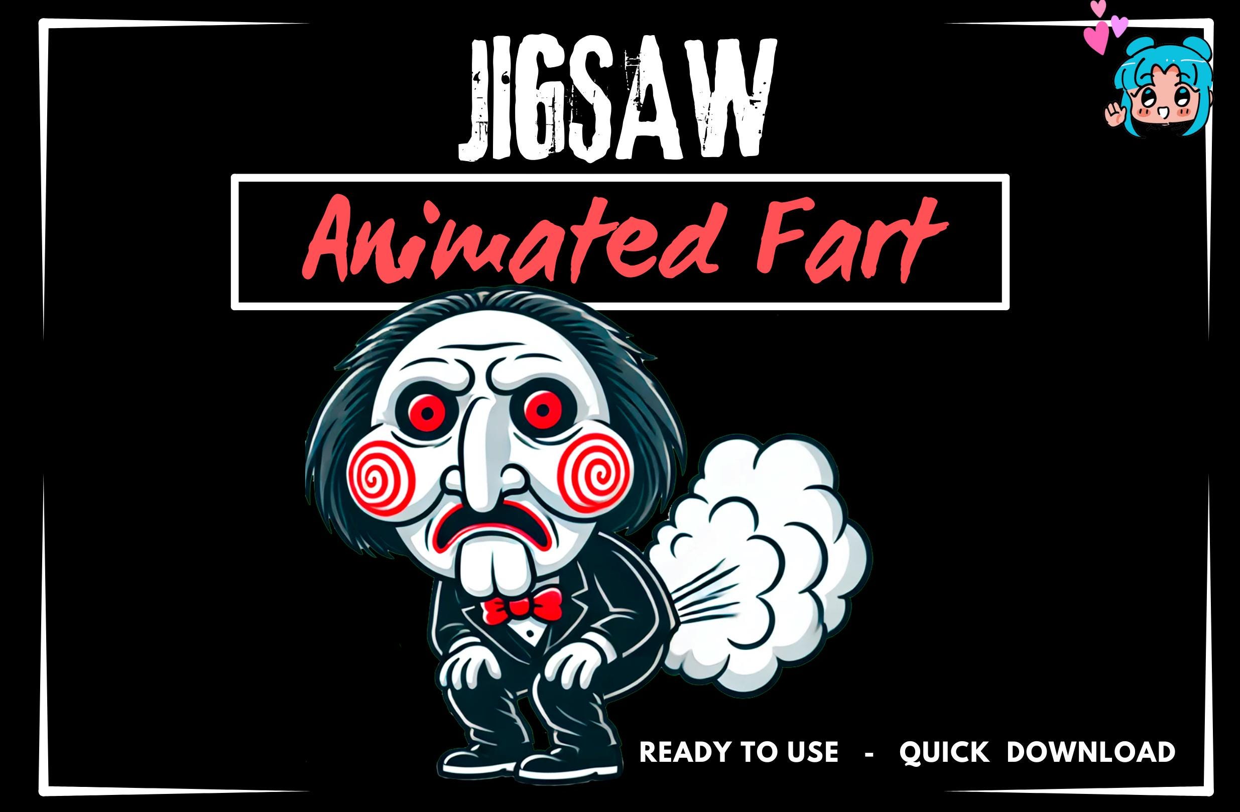Jigsaw Animated Fart Emote | Twitch Emotes | Funny Emotes | Animated ...