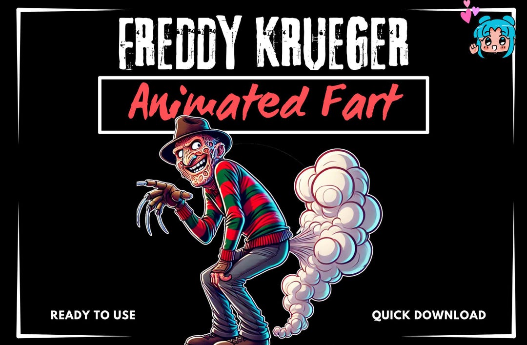 Freddy Krueger Animated Fart Emote | Twitch Emotes | Funny Emotes ...