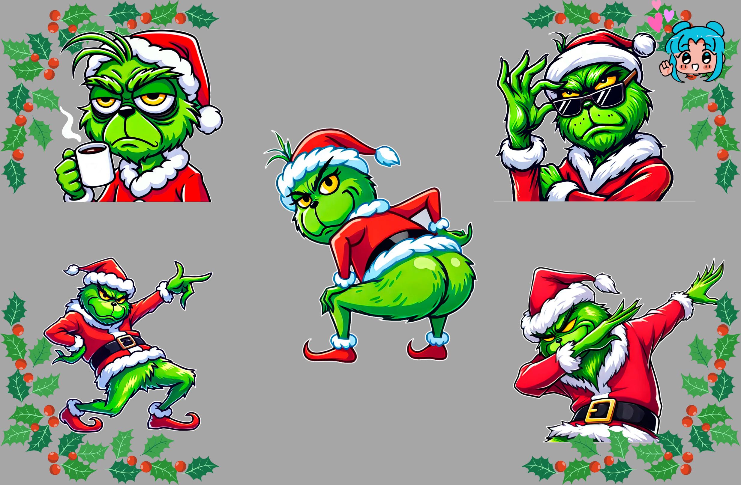 10 Grinch Emotes Animated | Christmas Emotes Twitch | Christmas Emotes ...