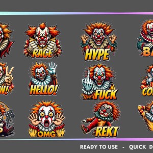 25 Twitch Emotes | Halloween Emotes | Horror Movie Emotes | Emote Pack ...
