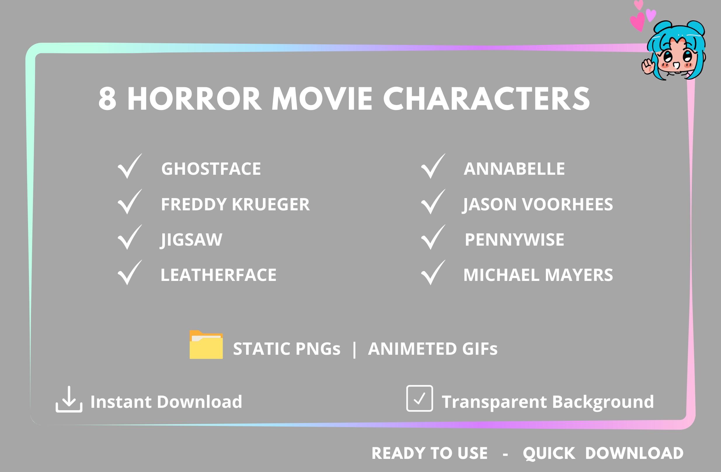 8 Horror Movie Emotes for Twitch | Christmas Emotes | Twitch Emotes ...