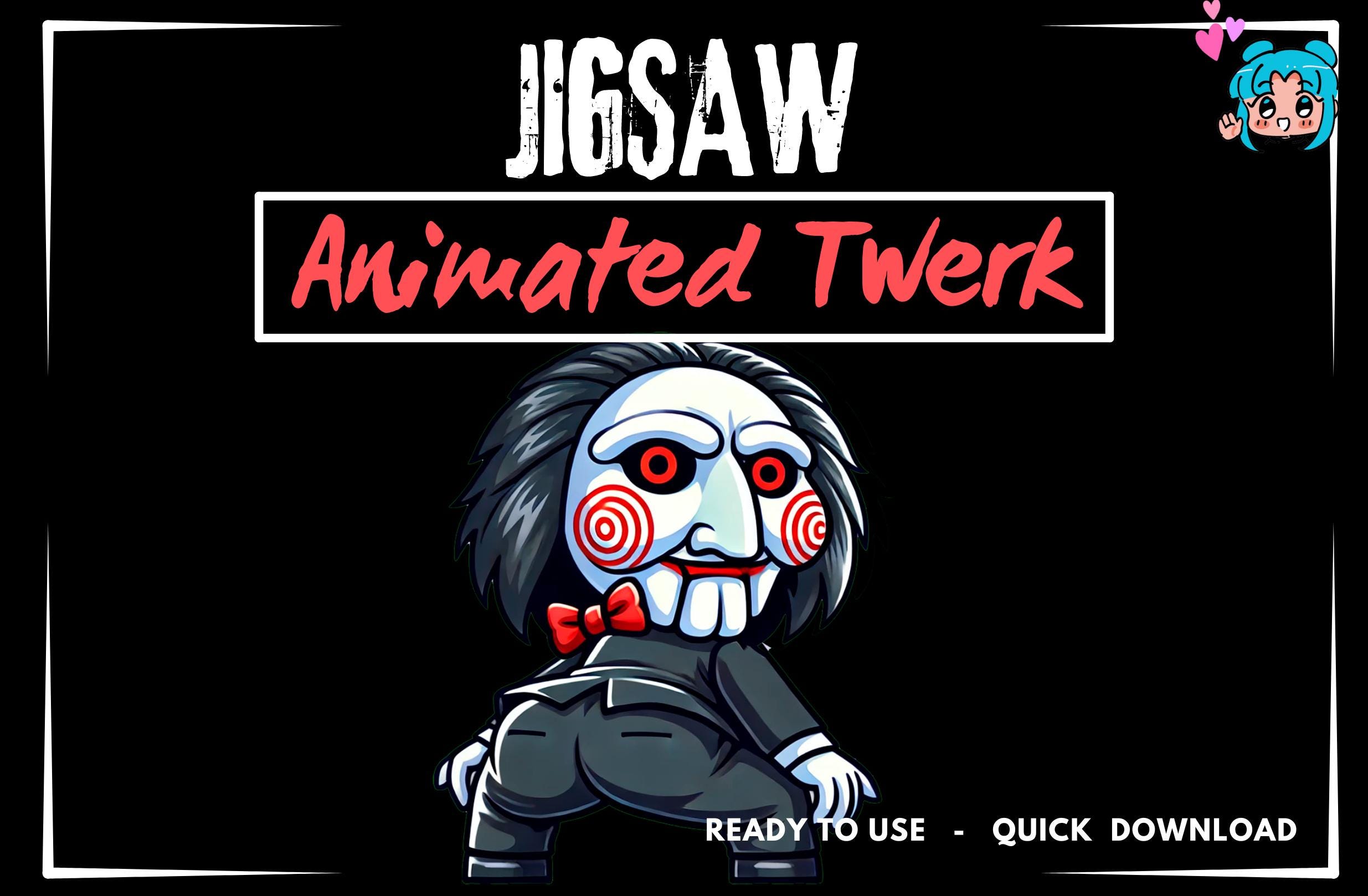 Jigsaw Animated Twerk Emote | Twitch Emotes | Emotes Twerk | Animated ...