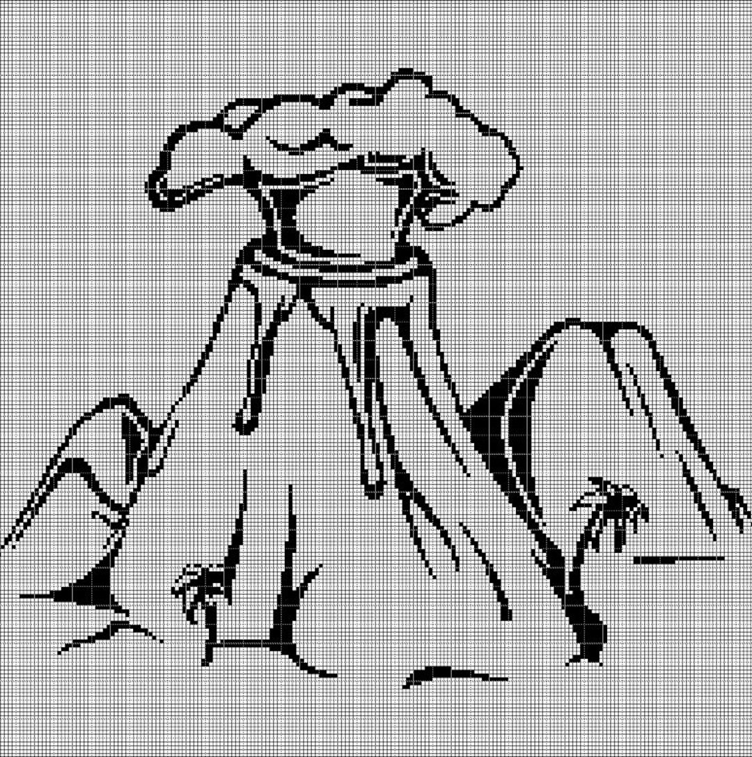 Vulcan Silhouette Cross Stitch Pattern in Pdf - Etsy