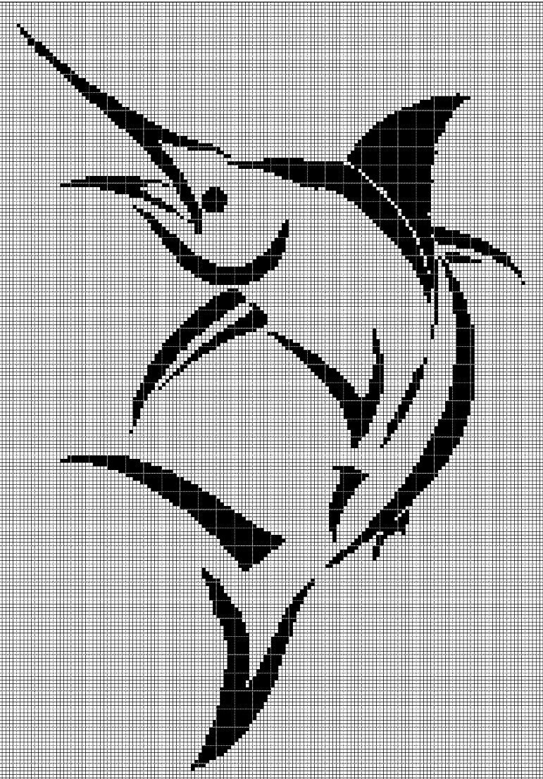 Marlin Silhouette Cross Stitch Pattern in Pdf - Etsy