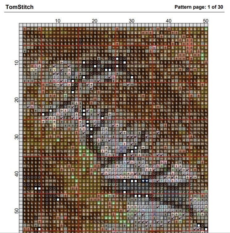 Creek Cross Stitch Pattern in Pdf DMC - Etsy Canada