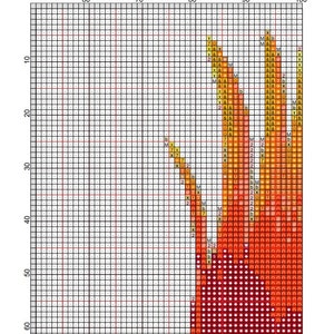 Phoenix Bird Couple Cross Stitch Pattern in Pdf DMC - Etsy