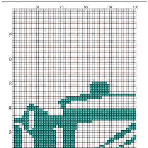 Tractor Silhouette Cross Stitch Pattern in Pdf - Etsy