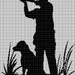 Hunting Silhouette Cross Stitch Pattern in Pdf - Etsy