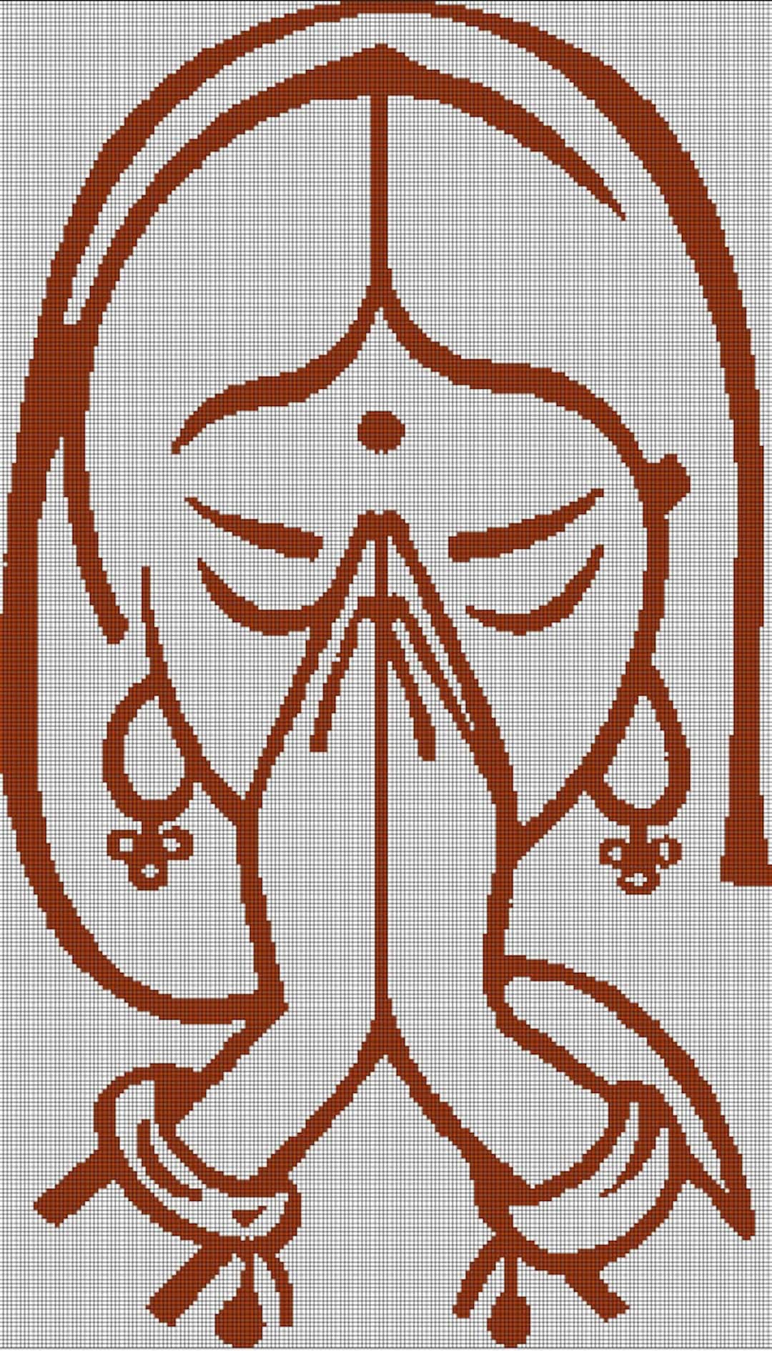 Namaste Silhouette Cross Stitch Pattern in Pdf - Etsy