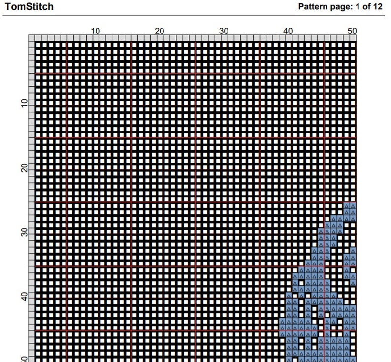 Art Gecco Silhouette Cross Stitch Pattern in Pdf - Etsy