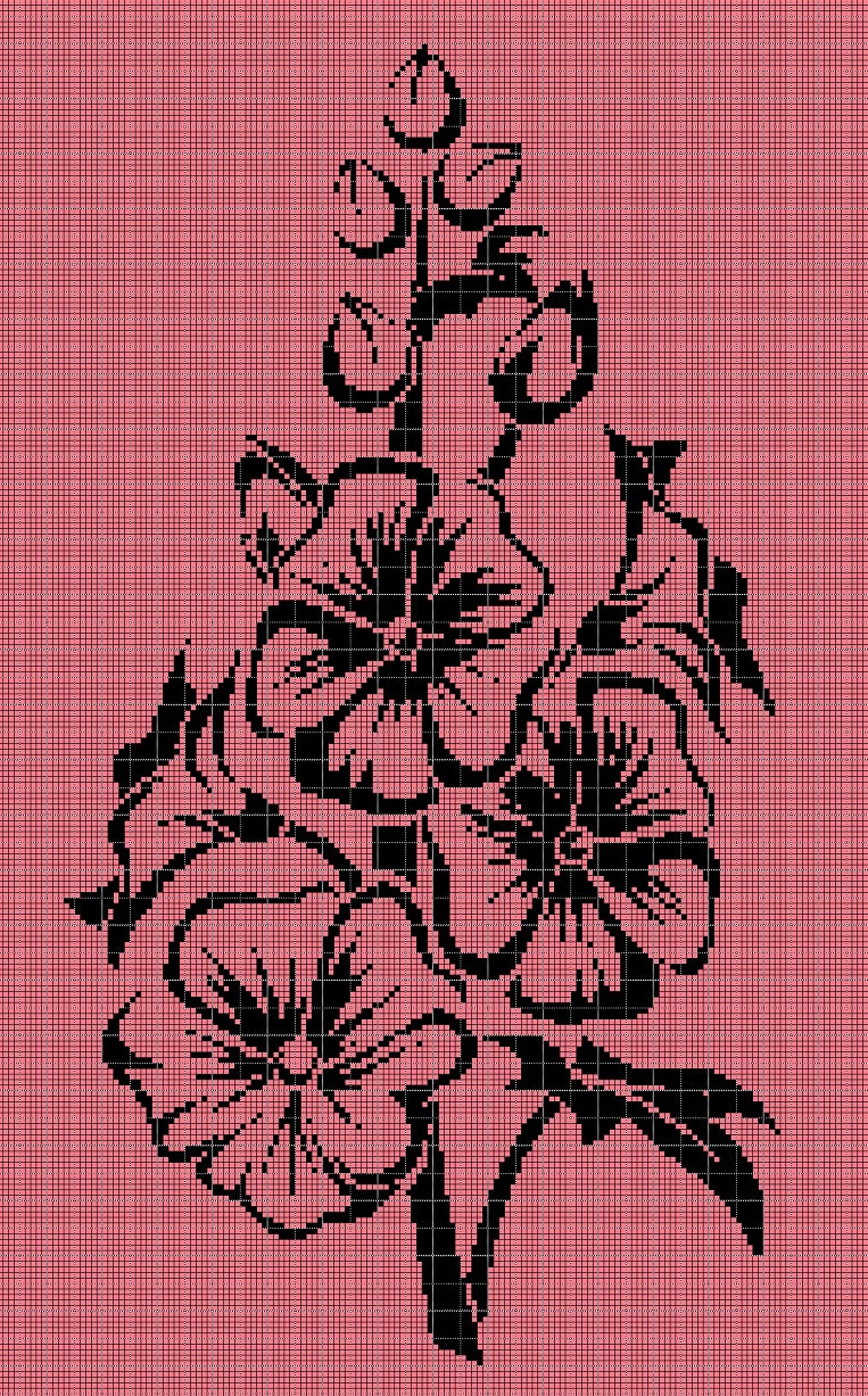 Mallow Silhouette Cross Stitch Pattern in Pdf - Etsy