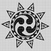 Aztec Sun Silhouette Cross Stitch Pattern in Pdf - Etsy