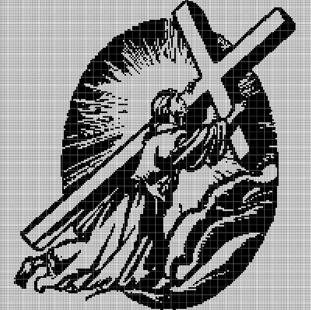 Jesus With Cross 2 Silhouette Cross Stitch Pattern in Pdf - Etsy