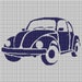 Volkswagen Beetle Silhouette Cross Stitch Pattern in Pdf - Etsy
