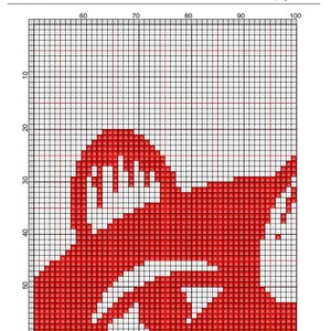 Chinese Rat Symbol Silhouette Cross Stitch Pattern in Pdf - Etsy