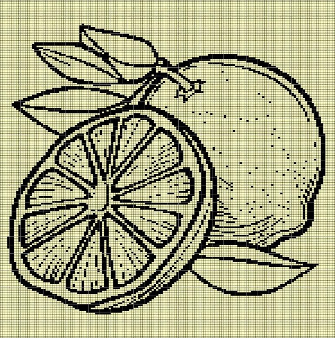 CROCHET! Lemons Crochet Afghan Pattern Graph - Etsy