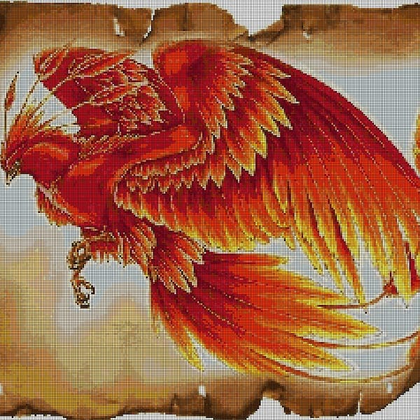 Phoenix Cross Stitch - Etsy