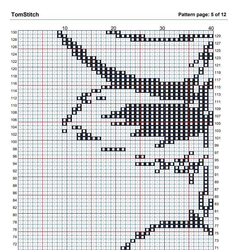CROCHET! Little Highland Cow Crochet Afghan Pattern Graph - Etsy