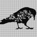 Art Raven Silhouette Cross Stitch Pattern in Pdf - Etsy
