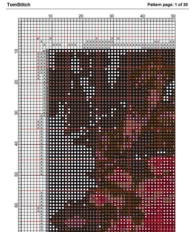 Japanese Warrior Princess Cross Stitch Pattern in Pdf DMC - Etsy