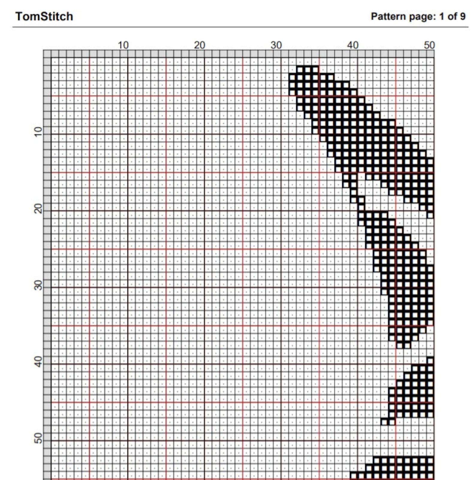 Tribal Orca Silhouette Cross Stitch Pattern in Pdf - Etsy