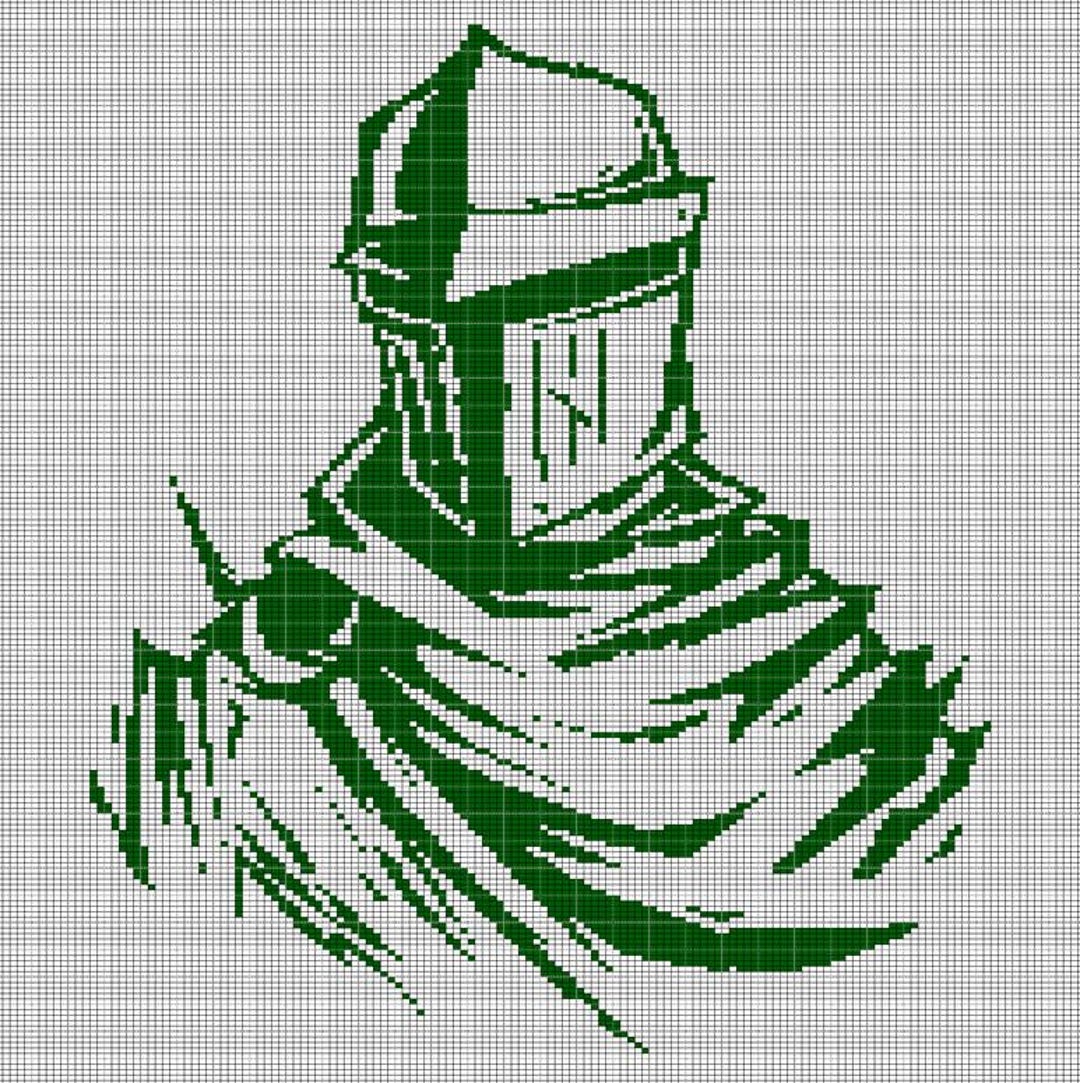 CROCHET! Knight Crochet Afghan Pattern Graph - Etsy