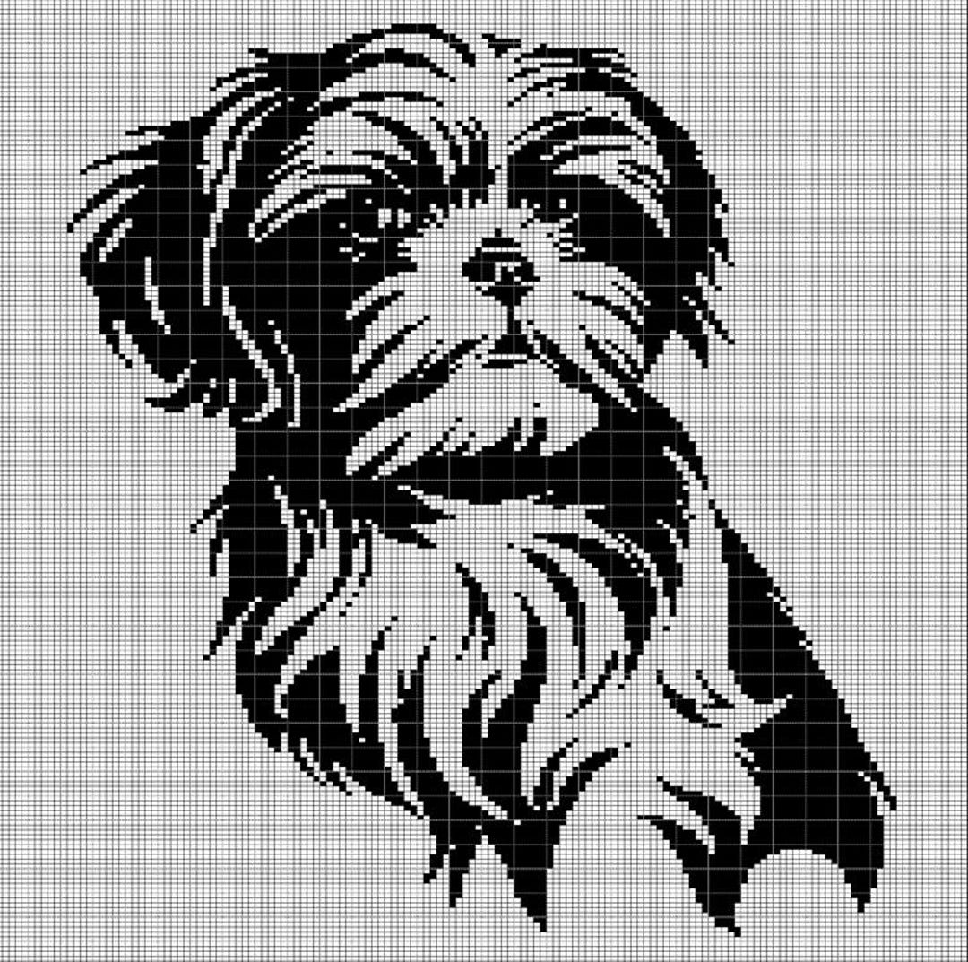 CROCHET! Shih Tzu Crochet Afghan Pattern Graph - Etsy