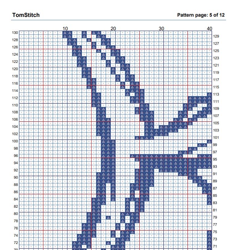 CROCHET! Shark 2 Crochet Afghan Pattern Graph - Etsy