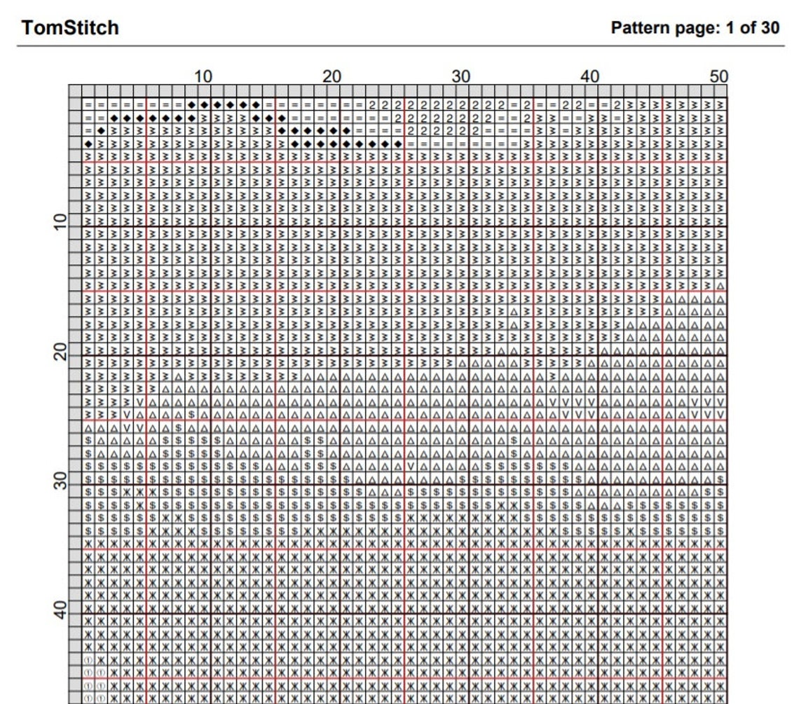 Crusader Cross Stitch Pattern in Pdf DMC - Etsy