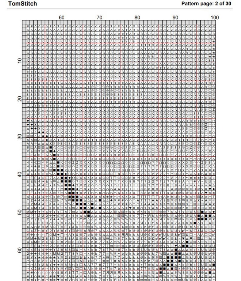 Sumatran Tiger Cross Stitch Pattern in Pdf DMC - Etsy